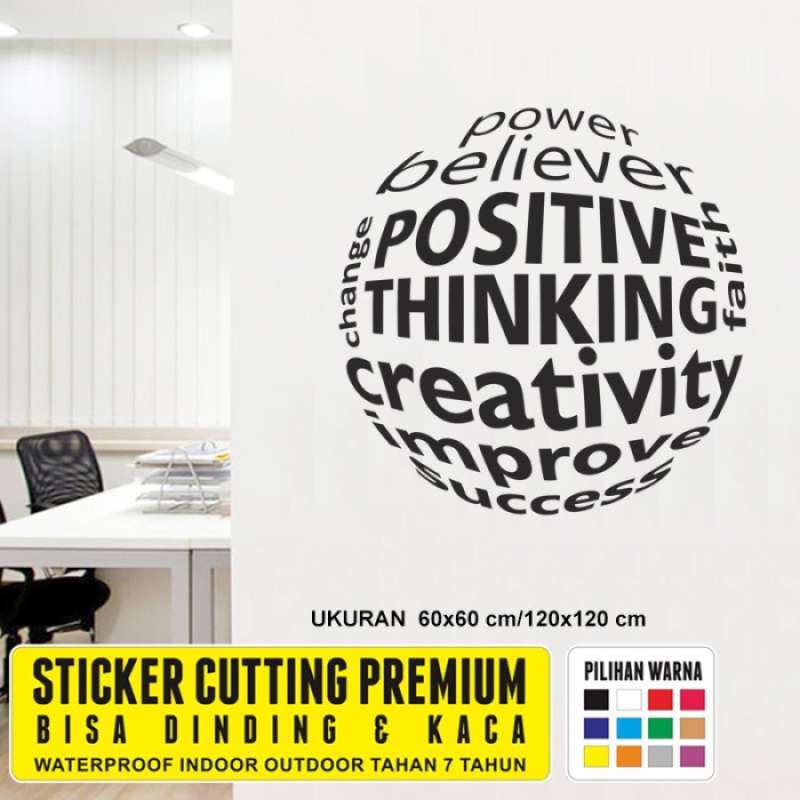 Promo Stiker Dinding Kantor Motivasi Quotes Cutting Sticker Kaca ...