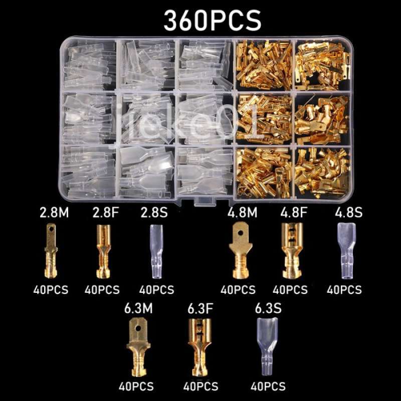 Promo 1051pcs Terminal Sekun Soket Skun Kabel Gepeng Terminal Iulated ...