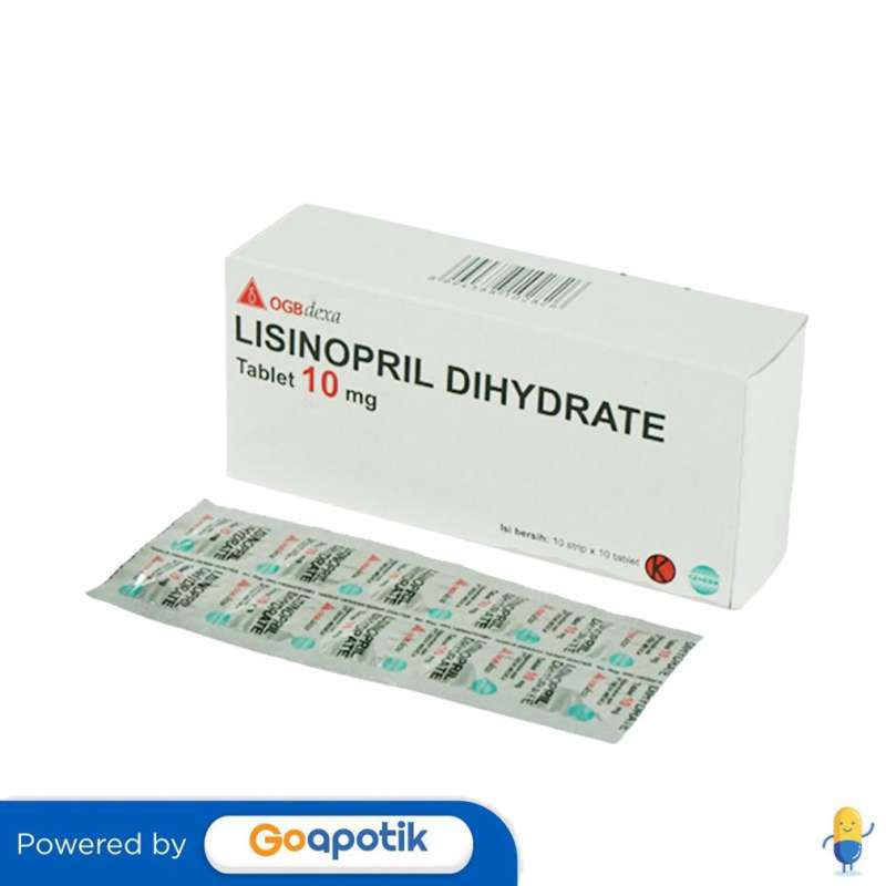 Jual LISINOPRIL OGB DEXA MEDICA 10 MG BOX 100 TABLET di Seller Apotek ...