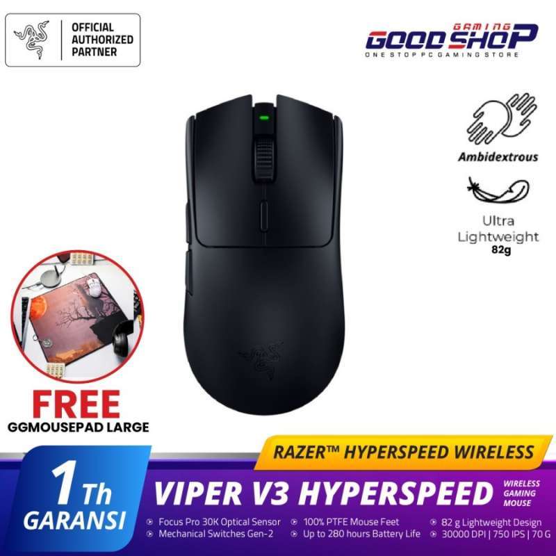 Jual Razer Viper V3 HyperSpeed - Black - Wireless Esports Gaming Mouse ...
