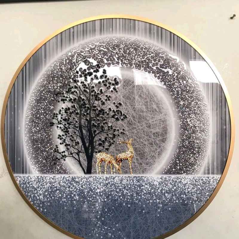 Jual lukisan porcelain diamond 5d lukisan bulat bisa custom gambar di ...