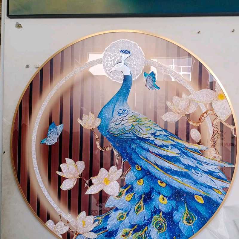 Jual lukisan porcelain diamond 5d lukisan bulat bisa custom gambar di ...