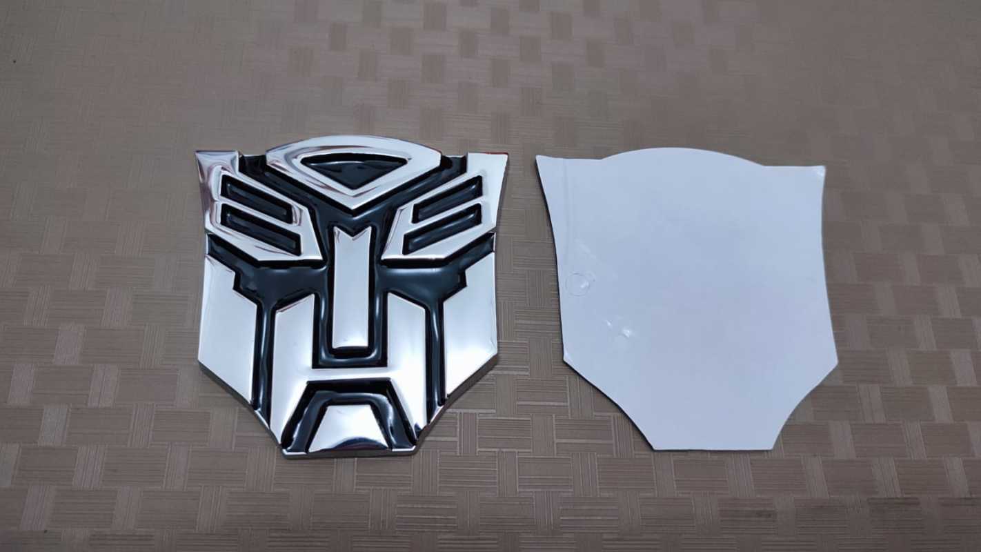 Jual Sticker Emblem Transformer Gold Dan Silver Mobil Universal Di ...