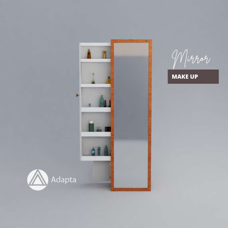 Promo Adapta Kaca Lemari Hijab Make Up Standing Mirror Full Body Warna ...