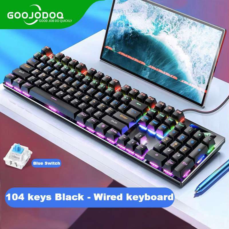 Promo Goojodoq Wireless bluetooth Mechanical Keyboard Gaming Keyboard ...