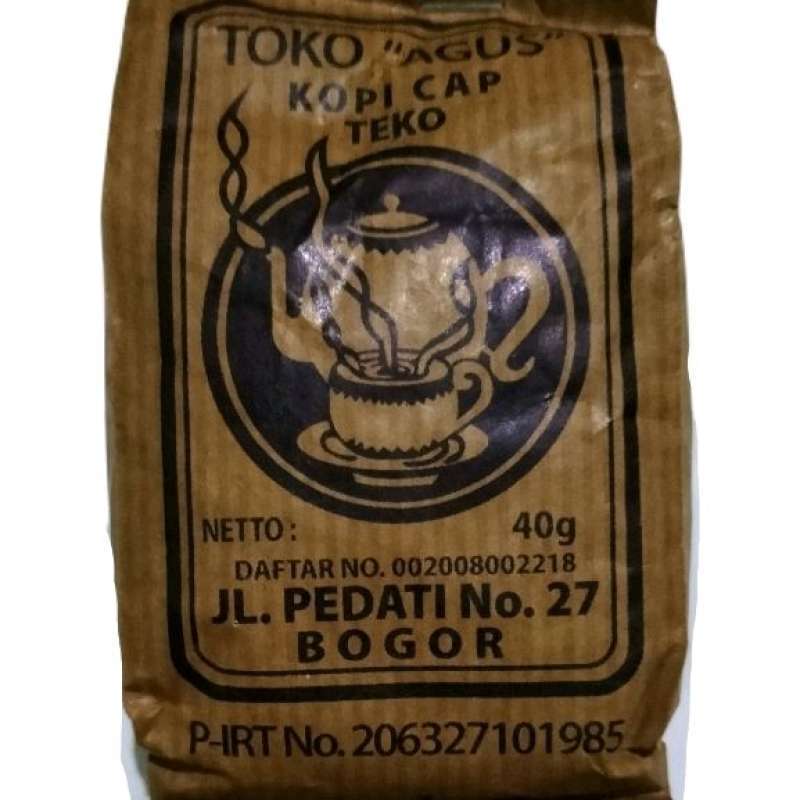 Jual Kopi Cap Teko 1 Bungkus Isi 80 Gram Tanpa Gula Produksi Toko Agus ...