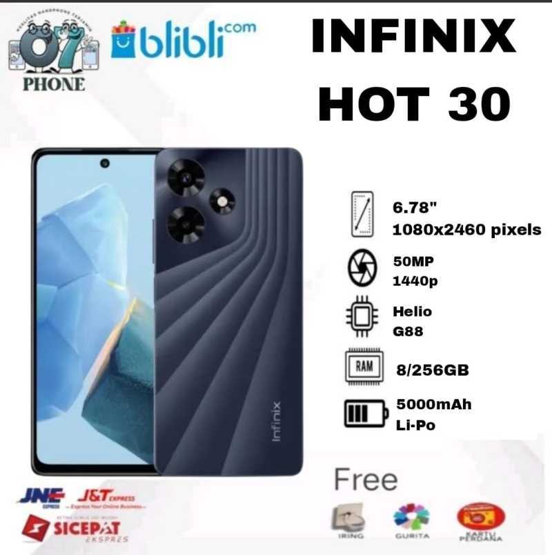 Jual Infinix Hot 30 8/256gb ( Ram 8gb Dan Internal 256gb ) - Garansi ...