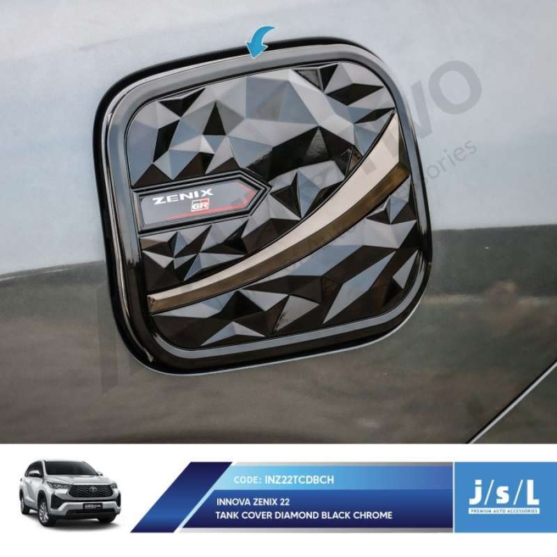 Jual Innova Zenix Tank Cover Diamond Black Chrome Jsl Cover Tangki Di ...