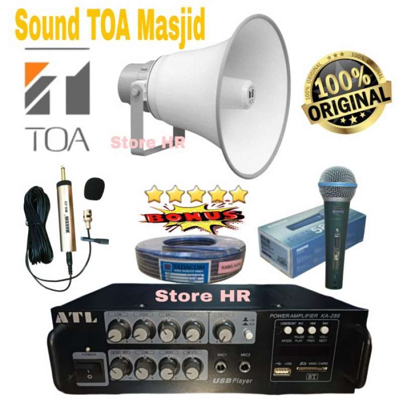 Jual New Sound System Paket Speaker Toa Masjid Ampli Usb Bluetooth ...