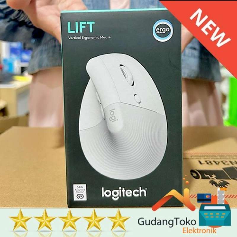 Promo Mouse Logitech Ergo Series Lift - White Vertical Ergonomic Mouse ...
