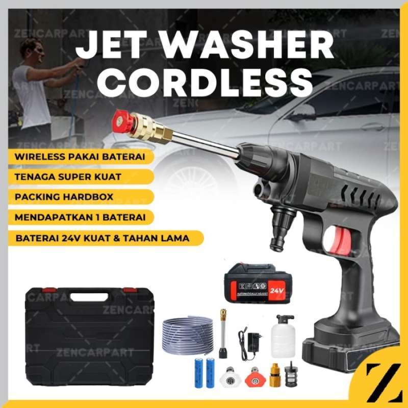Promo Alat Cuci Mobil Jet Washer Water Spray Gun Cordless Portable ...
