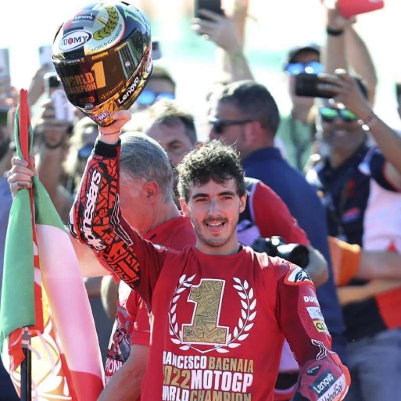 Promo KRMK Kaos T Shirt FRANCESCO BAGNAIA PECCO 63 WORLD CHAMPION 2022 ...