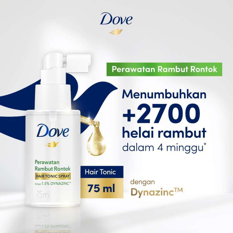 Promo Dove Hair Tonic Spray Perawatan Rambut Rontok [75 mL] Diskon 20% ...