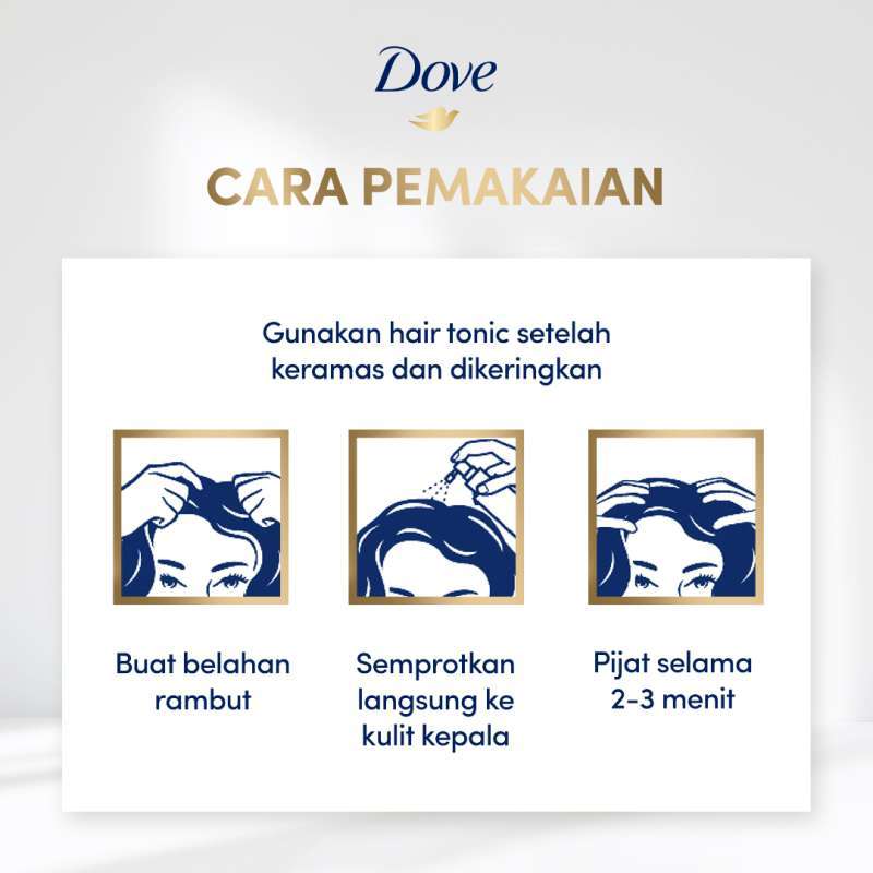 Promo Dove Hair Tonic Spray Perawatan Rambut Rontok [75 mL] Diskon 20% ...
