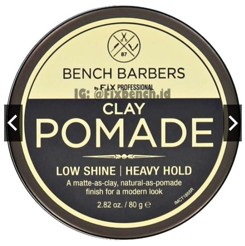 Jual Fix Professional Clay Pomade Bench Barbers Premium 80g Import ...