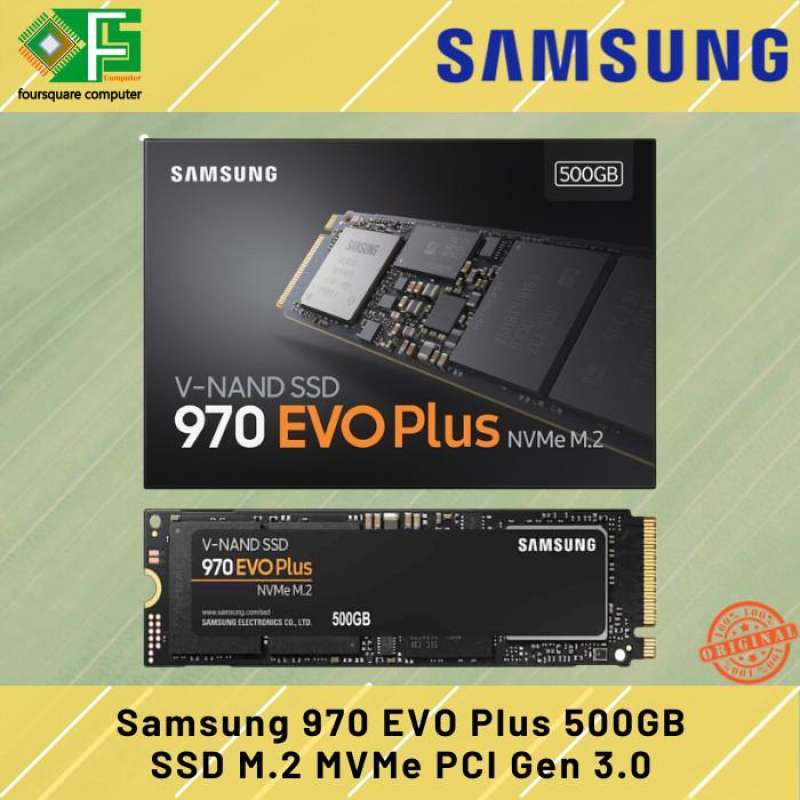 Jual Samsung 970 EVO Plus 500GB | SSD M.2 NVMe 500 GB PCIe 3.0 | Resmi di Seller Foursquare ...