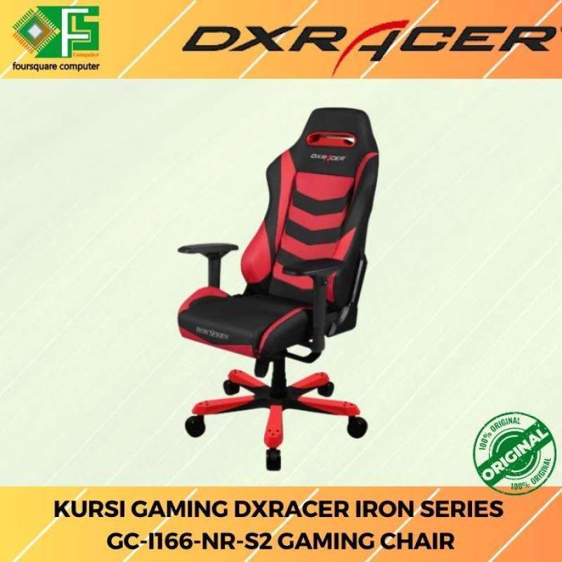 Jual Kursi Gaming DXracer Iron Series GC-i166-NR-S2 Gaming Chair di ...
