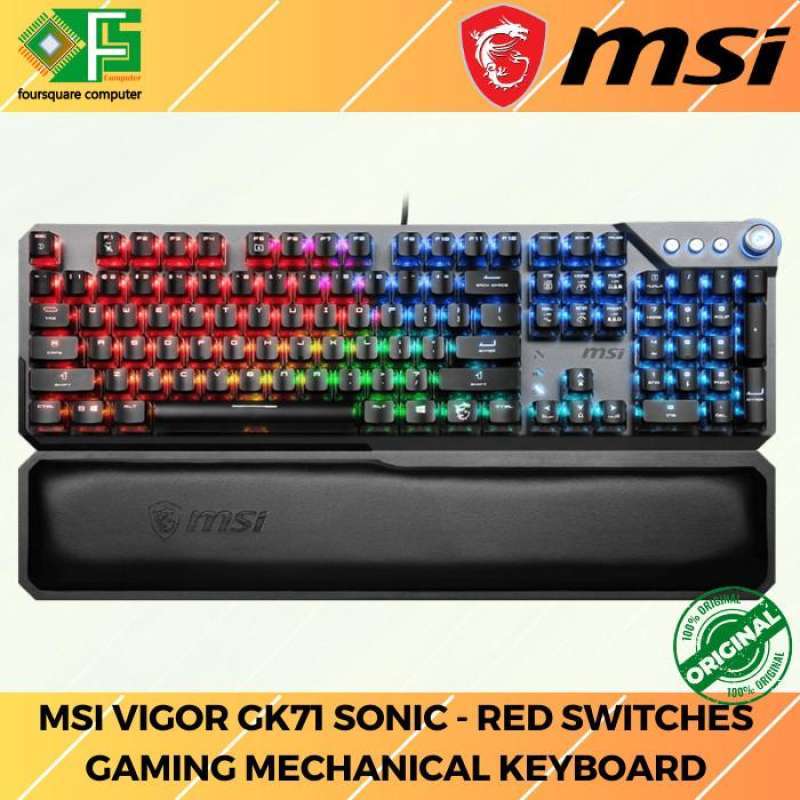 Jual MSI VIGOR GK71 SONIC - RED SWITCH Gaming Mechanical Keyboard di ...