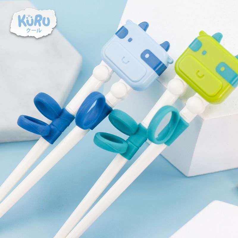 Jual Kuru Kuru Learning Chopstik/ Sumpit Belajar Bayi - Lebah Pink Di ...