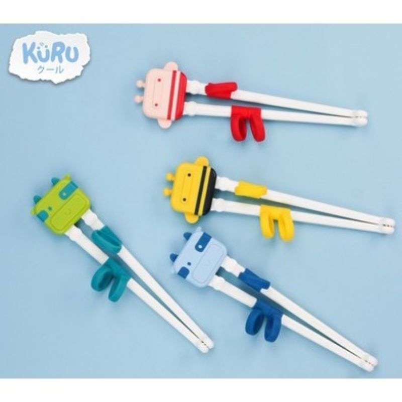 Jual Kuru Kuru Learning Chopstik/ Sumpit Belajar Bayi - Lebah Pink Di ...