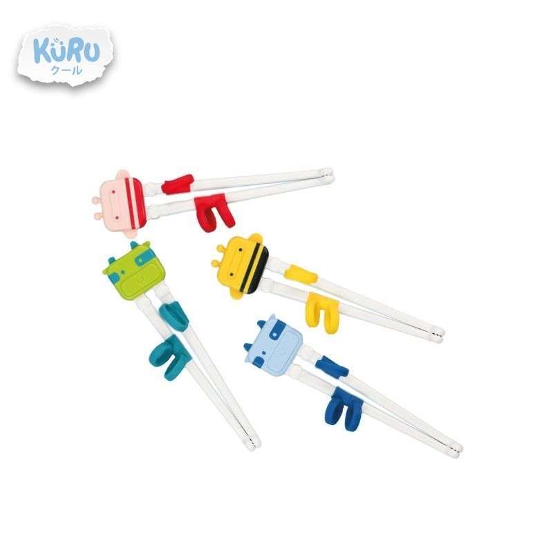 Jual Kuru Kuru Learning Chopstik/ Sumpit Belajar Bayi - Lebah Pink Di ...