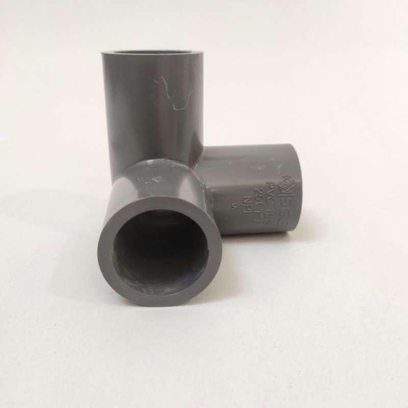 Jual 1 IN / SCG Tee 3 Way 90 Derajat Fitting Pipa Hidroponik PVC Pcs di ...