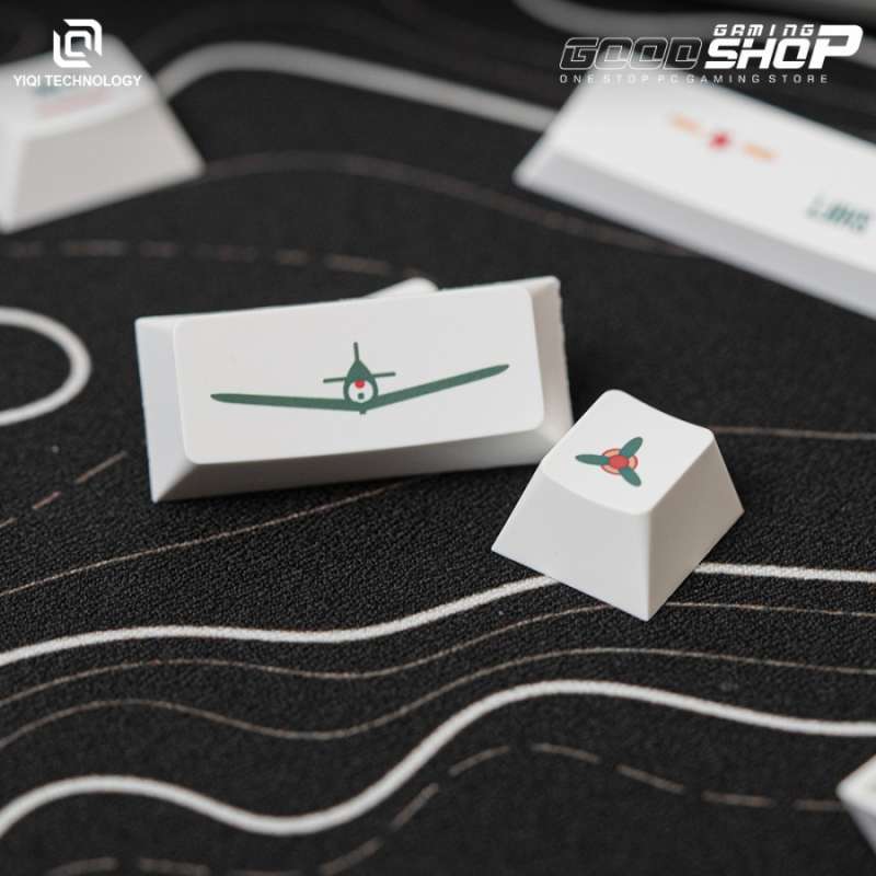 Promo Yiqi Keycaps Airplane Pbt Dye Sub Cherry Profile Diskon 50% Di ...