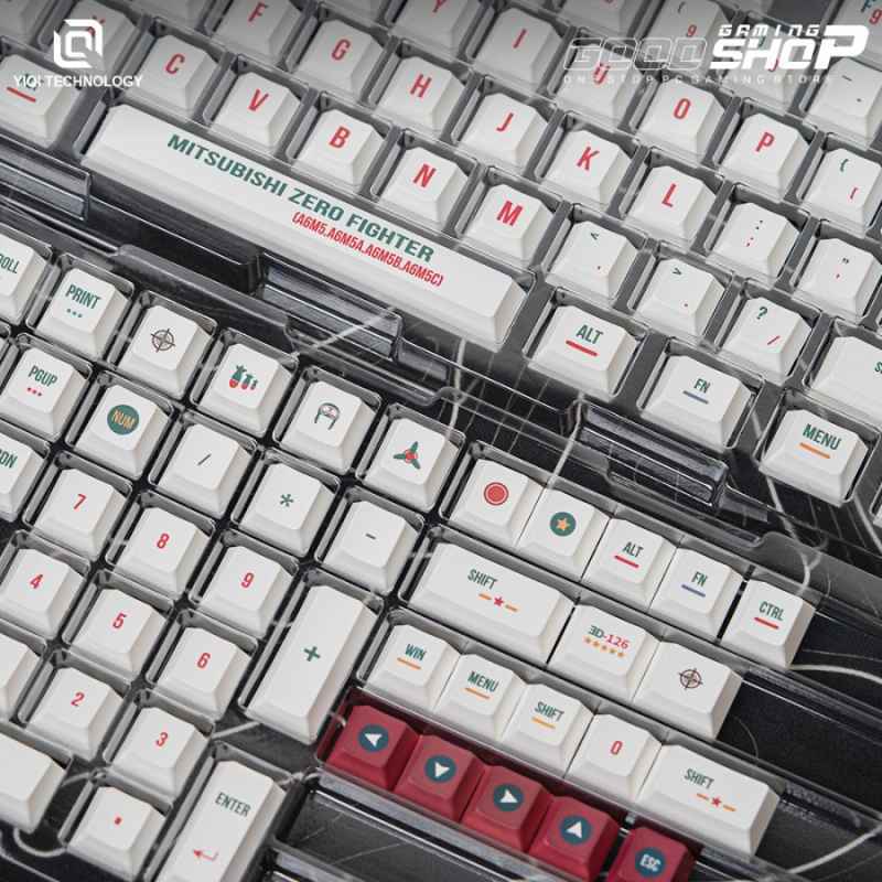 Promo Yiqi Keycaps Airplane Pbt Dye Sub Cherry Profile Diskon 50% Di ...