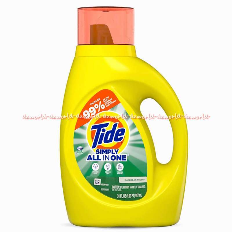 Jual Tide 917ml Simply All In One Detergen Cair Pakaian Untuk Noda Dan ...