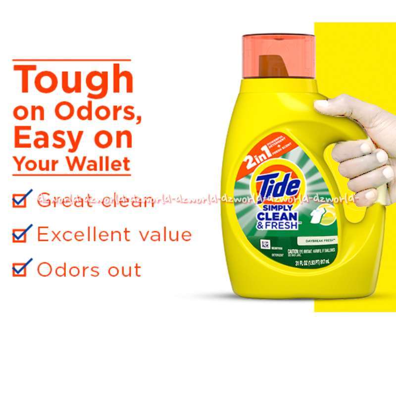 Jual Tide 917ml Simply All In One Detergen Cair Pakaian Untuk Noda Dan Bau Liquid Detergent ...