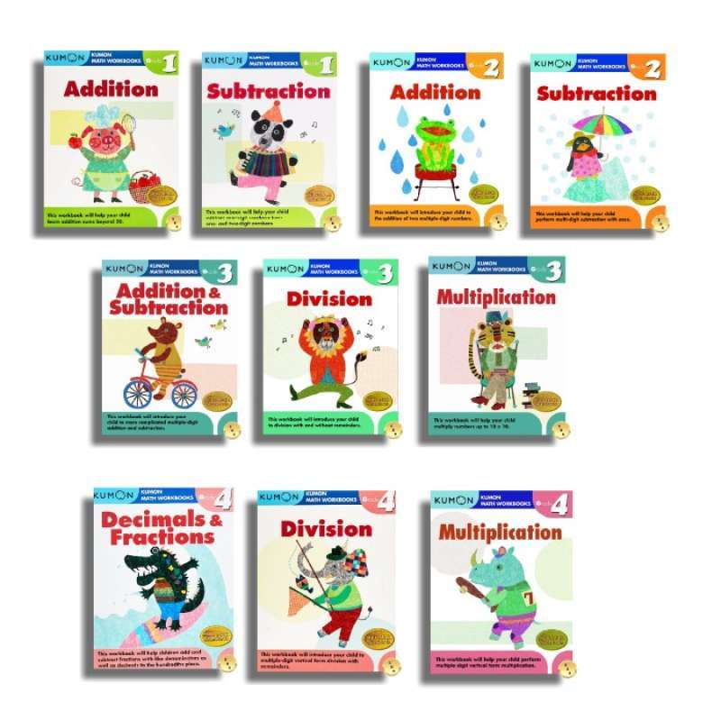 Promo Kumon Math Workbooks Mathematics Reading Writing Buku Latihan ...