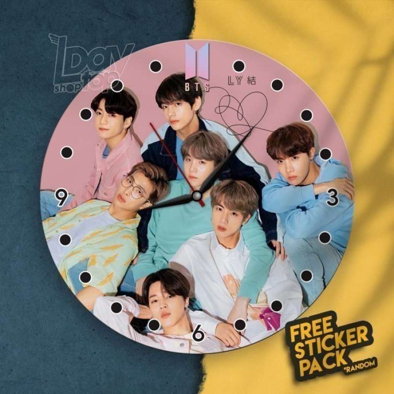 Promo JAM DINDING KPOP BTS MOTIF KAYU UNIK ARTISTIK - BTS 007 Diskon 50 ...