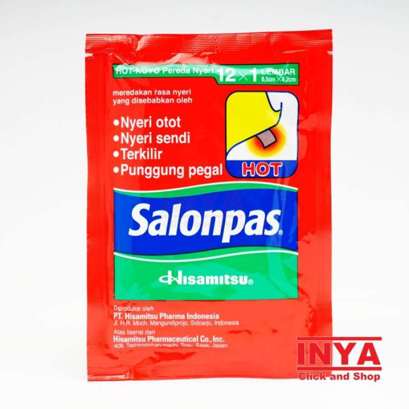 Promo Koyo Salonpas Hot Hisamitsu Box Isi 10x12 Lembar - Medicated ...