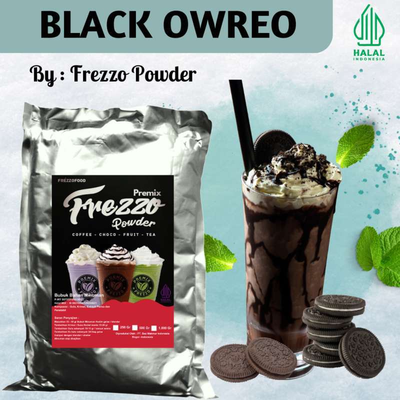 Jual 1 KG FREZZO POWDER OWREO BLACK | BUBUK MINUMAN RASA POWDER DRINK ...