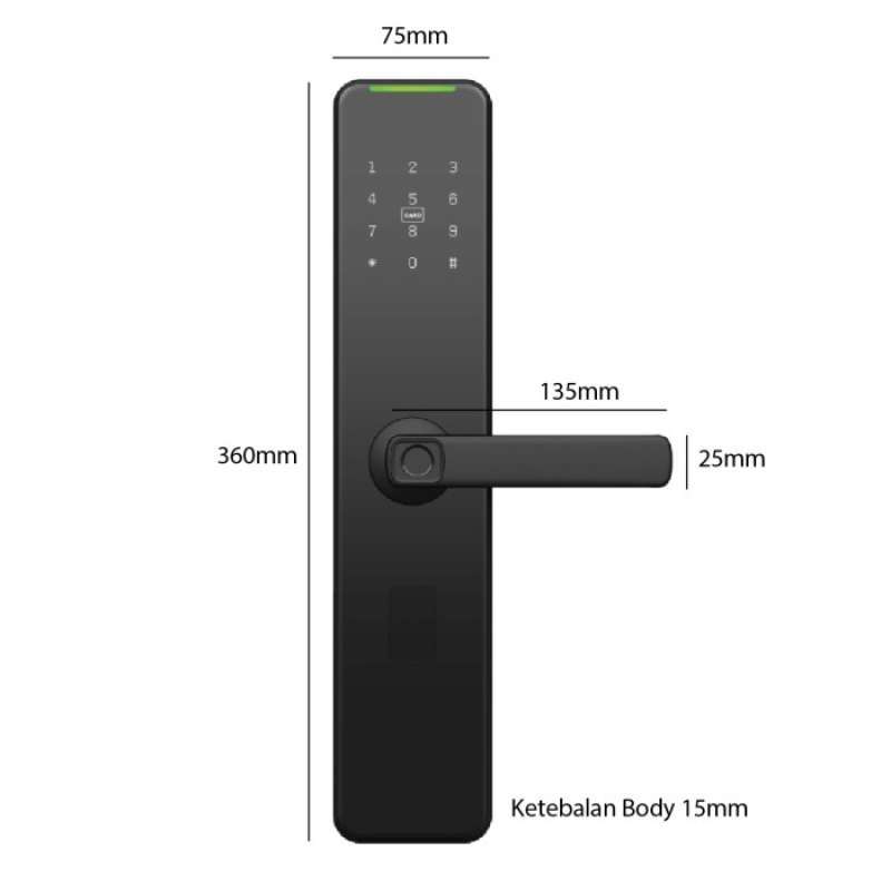Promo Smart Door Lock Kunci Digital Ses Sl1 Diskon 4% Di Seller Delux ...