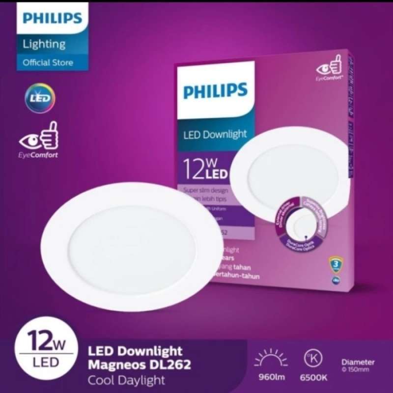 Promo Philips Dl262 Ec Rd 150 Lampu Downlight Panel Led Slim 12w Inbow ...