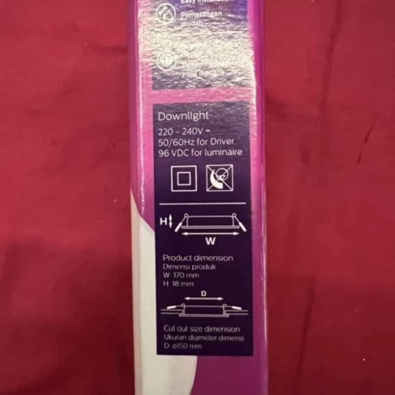 Promo Philips Dl262 Ec Rd 150 Lampu Downlight Panel Led Slim 12w Inbow ...