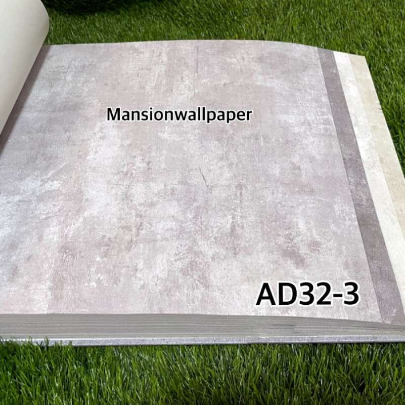 Jual Baru Wallpaper Dinding Korea Semen Acian Concrete Abu Cream Roll ...