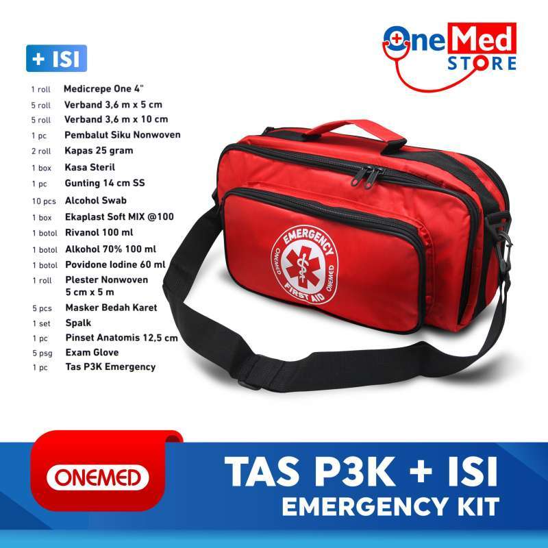 Jual Onemed Tas P3k Emergency Kit Plus Isi Set Di Seller Onemed-medicom ...