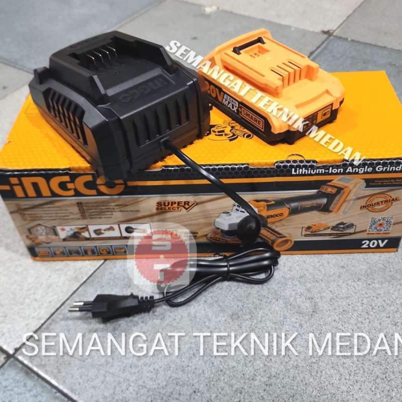 Jual CAGLI201008 GERINDA BATERAI CORDLESS GRINDER 4 BRUSHLESS 2AH INGCO ...