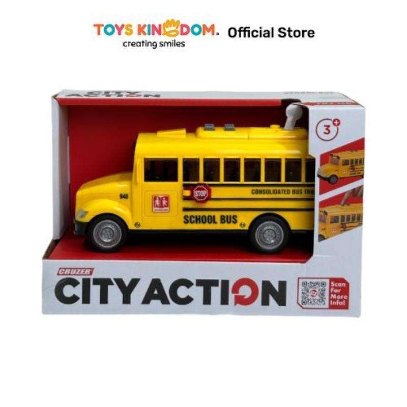 Promo Cruzer 1:20 City Action Friction School Bus Diskon 50% Di Seller ...
