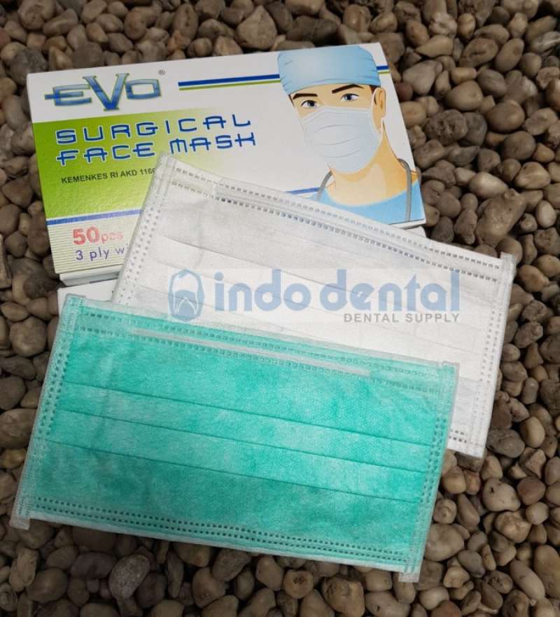 Promo Masker EVO Surgical Medis 3ply Earloop Mask Karet Bedah NO Plus ...