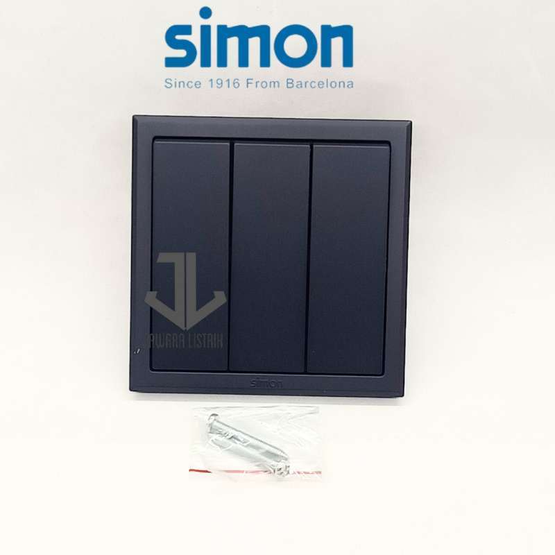 Jual Simon Saklar Tripel 3 Gang 1 Way E3 301031n - White Di Seller ...