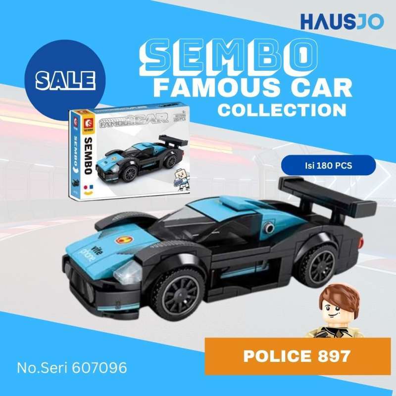 Jual Sembo Building Block Famous Car Collection (607093 - 607096 ...