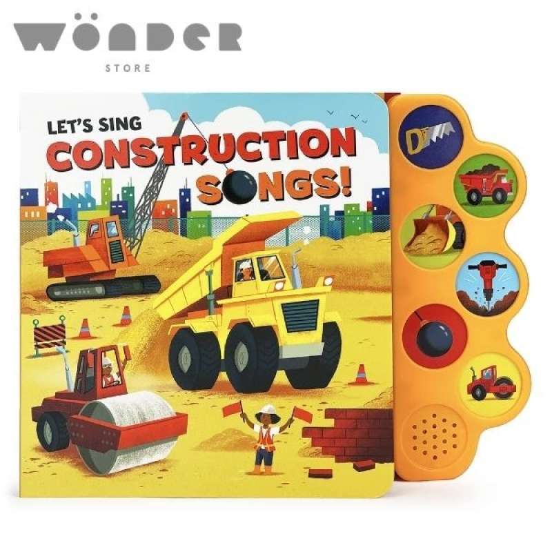 Promo Buku Import 6 Button Sound Books: Construction Songs Diskon 23% ...
