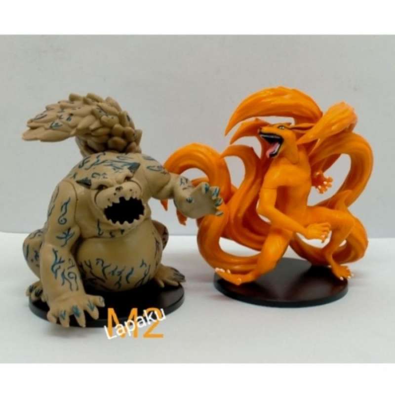 Promo Action Figure Anime Naruto Biju-Kurama&Shuukaku set of 2pcs ...