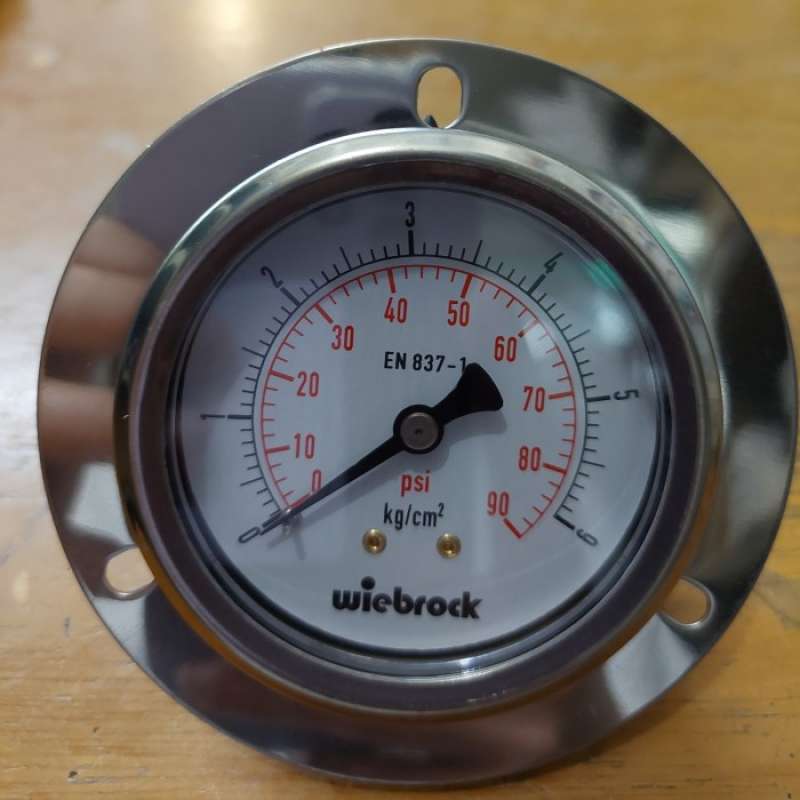 Promo pressure gauge wiebrock manometer 6 kg bar 90 psi payung back ...