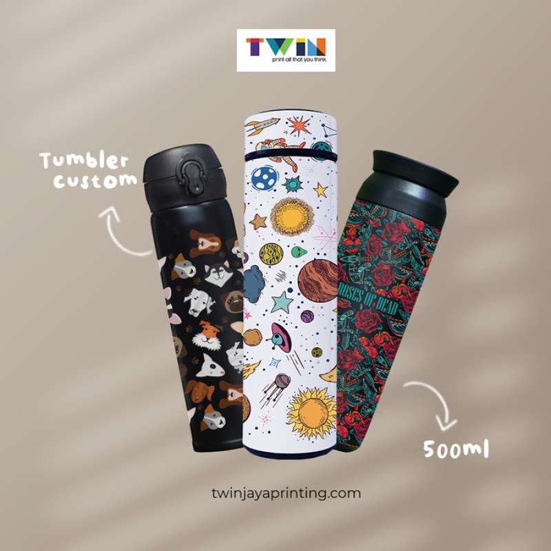 Jual Tumbler Custom Free Design Botol Minum Tumbler 500ml - Tumbler ...