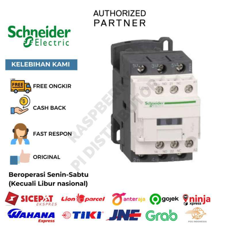 Promo Schneider LC1D09M7 Contactor Kontaktor TeSys 034887 220VAC 1NO ...