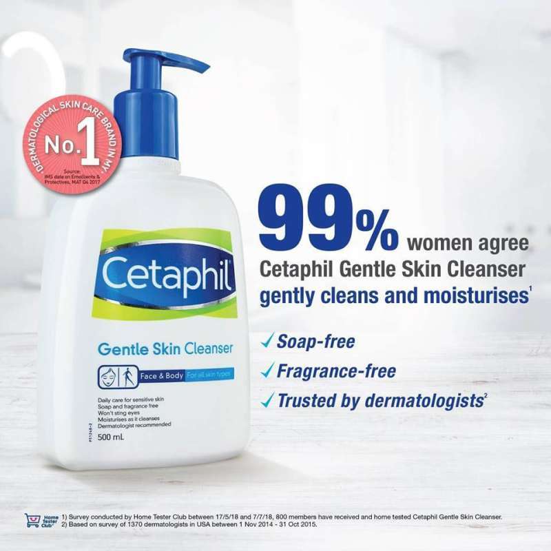 Jual Cetaphil Gentle Skin Cleanser 1000ml Sabun Pembersih Muka untuk ...
